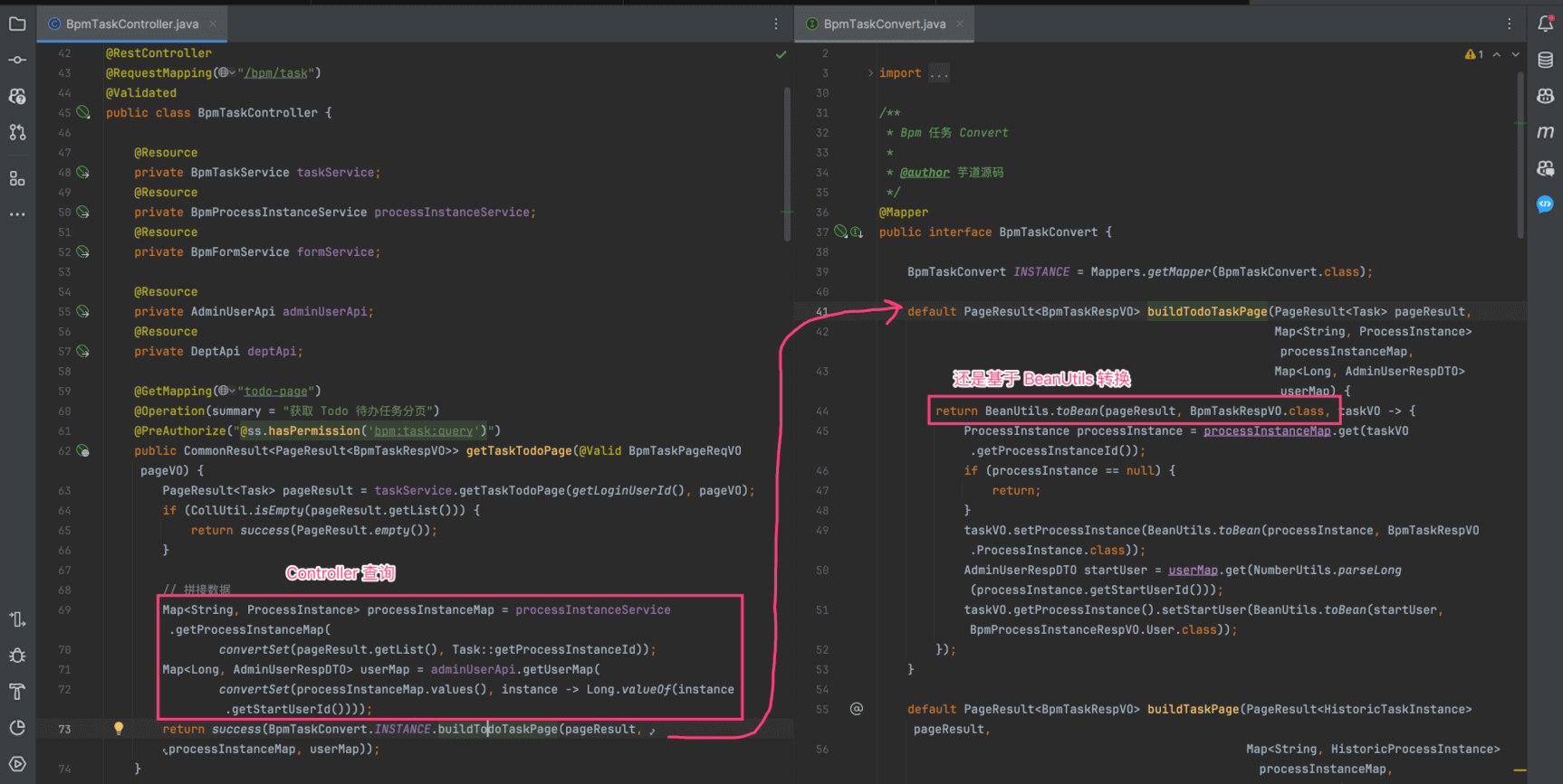 VO 对象转换、数据翻译 | ruoyi-vue-pro 开发指南