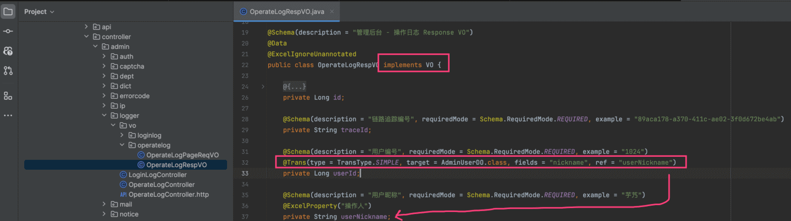 VO 对象转换、数据翻译 | ruoyi-vue-pro 开发指南